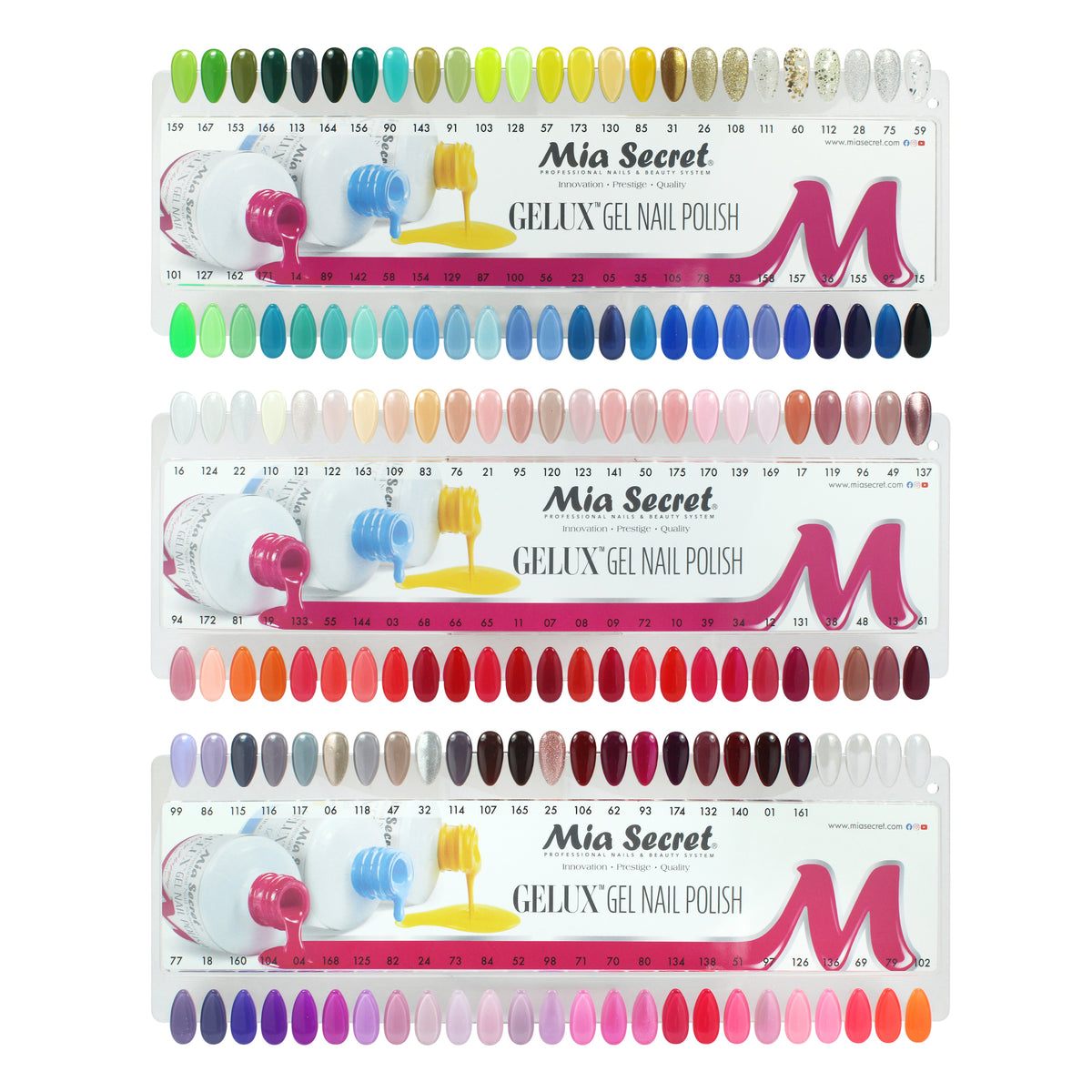 Gelux Nail Polish Color Chart – Mia Secret Store
