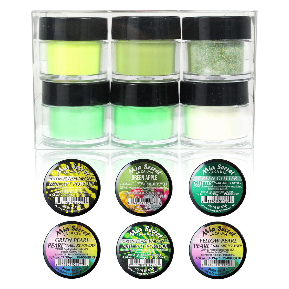 Green Paraise Colored Acrylic Powder Collection (Remix series) – Mia ...